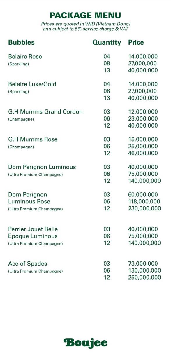 Boujee Saigon | Book Your Table Now | Vietnam Nightlife