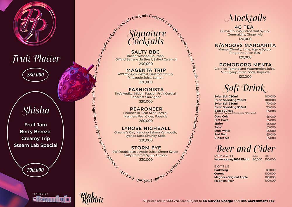 Pink Rabbit Rooftop Lounge | Đặt Bàn Ngay | Vietnam Nightlife