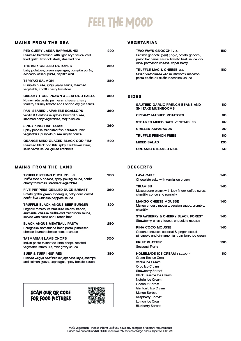 The Brix | Book Your Table Now | Vietnam Nightlife Guide