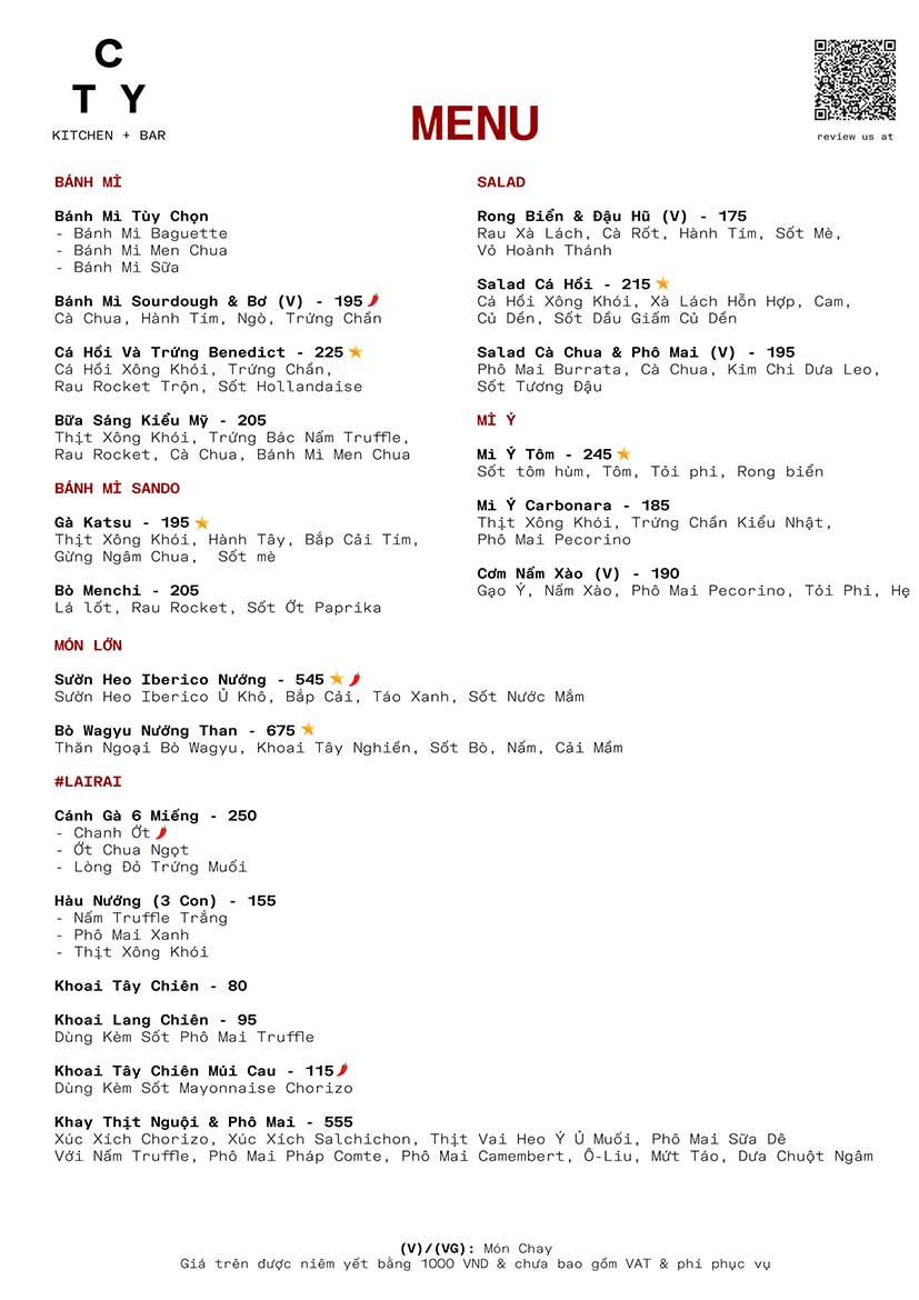 CTY Kitchen + Bar | Book Your Table Now | Vietnam Nightlife