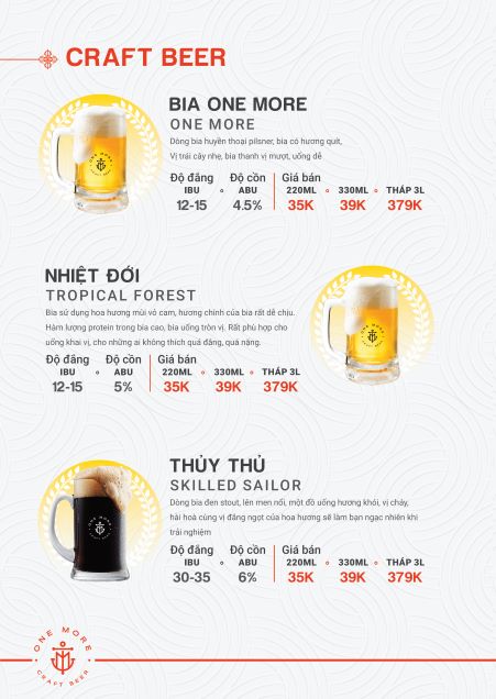 One More Craft Beer Quang Trung | Đặt Bàn Ngay | VNNL