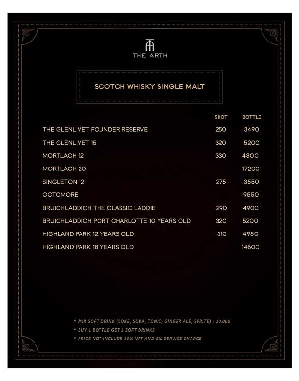 The Arth | Top Bar in District 1 | Book Your Table Now