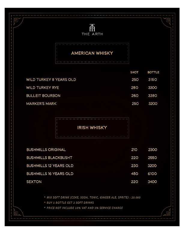 The Arth | Top Bar in District 1 | Book Your Table Now