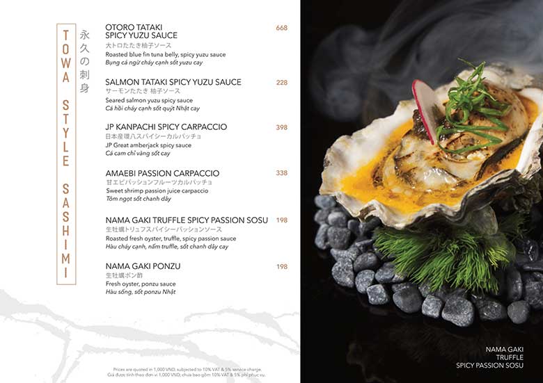 Towa - Japanese Cuisine | Đặt Bàn Ngay | Nhà Hàng tại Q1